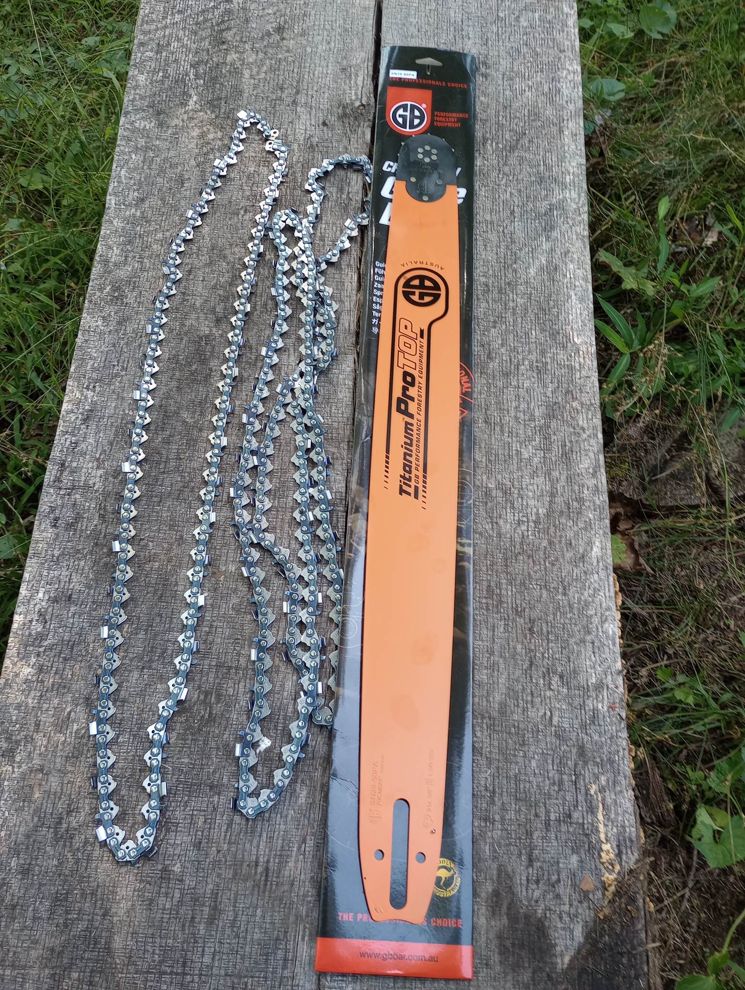 GB Titanium ® ProTOP ™ Professional Chainsaw Bar Husky 20" 72DL 3/8 .0 ...